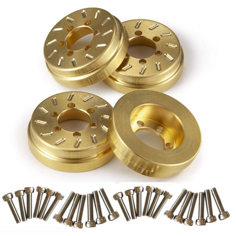 Прочный внутренний латунный весовой комплект для 1/10 rc ковровые колеса диски 4шт