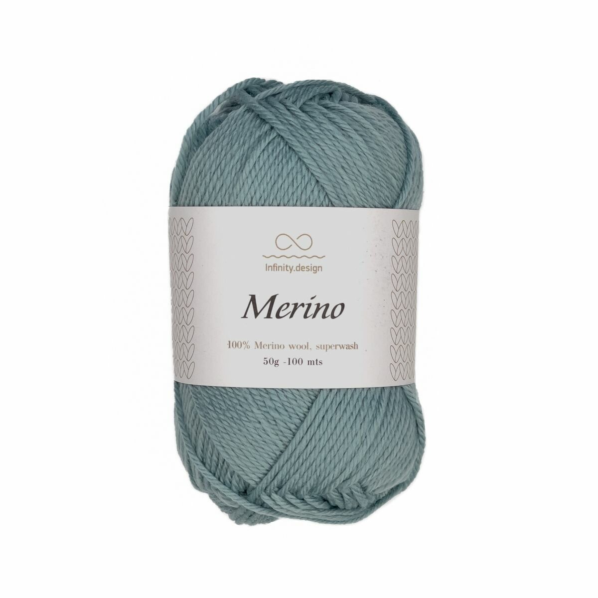 Пряжа для вязания Infinity Design Merino (6841 Dusty Aqua) 1 моток 50 г/100 м