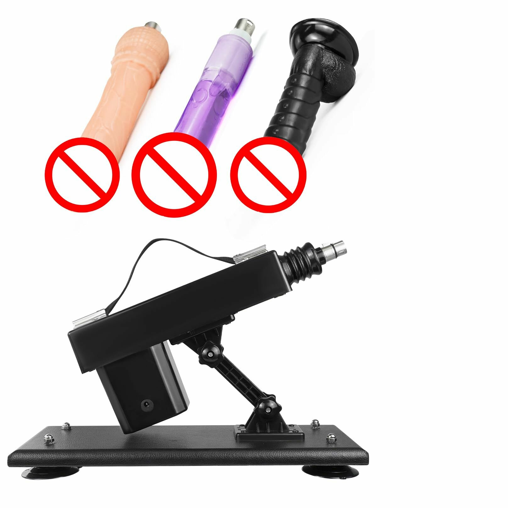Мужская и женская секс-машина с толкающим фаллоимитатором