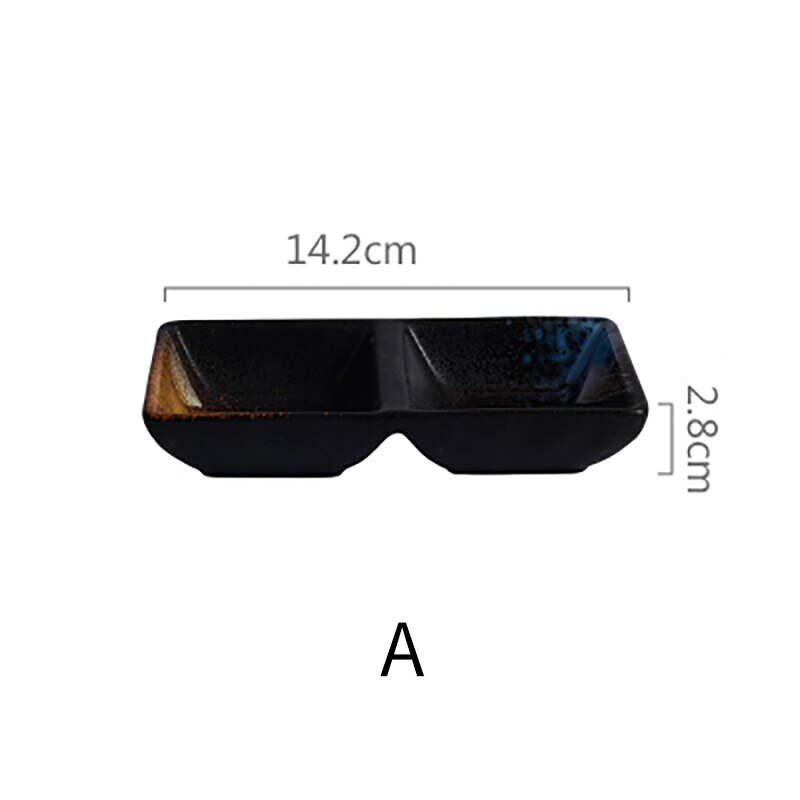 RUX WORKSHOP Японская керамическая соусница круглая квадратная бытовая тарелка для отеля приправа соевый соус посуда