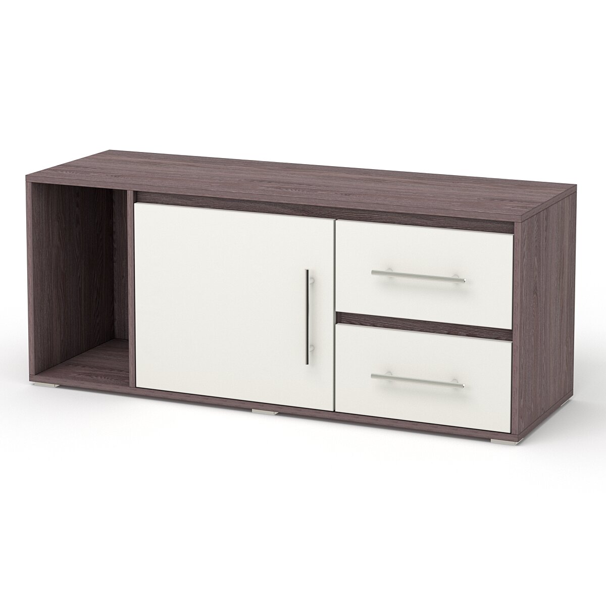 Тумба под телевизор "Оззи" №2, Ясень Анкор и Белый U31105-1. Производитель товара - компания Westcom.