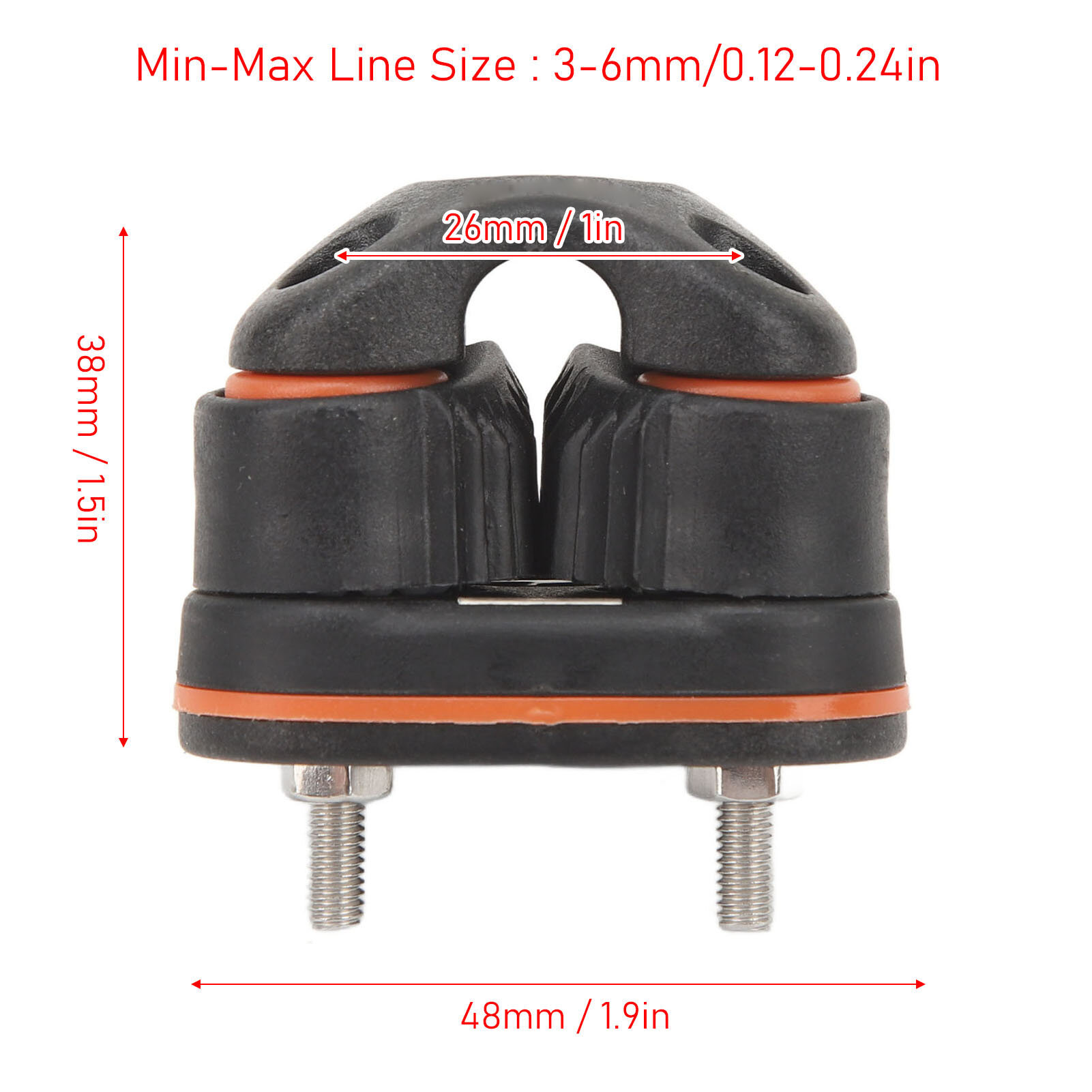 Кулачковая планка для лодки Быстросъемный шарикоподшипник Шина кулачка Направляющее кольцо Кабельная петля Веревочная планка для лодок и яхт 3 6 мм