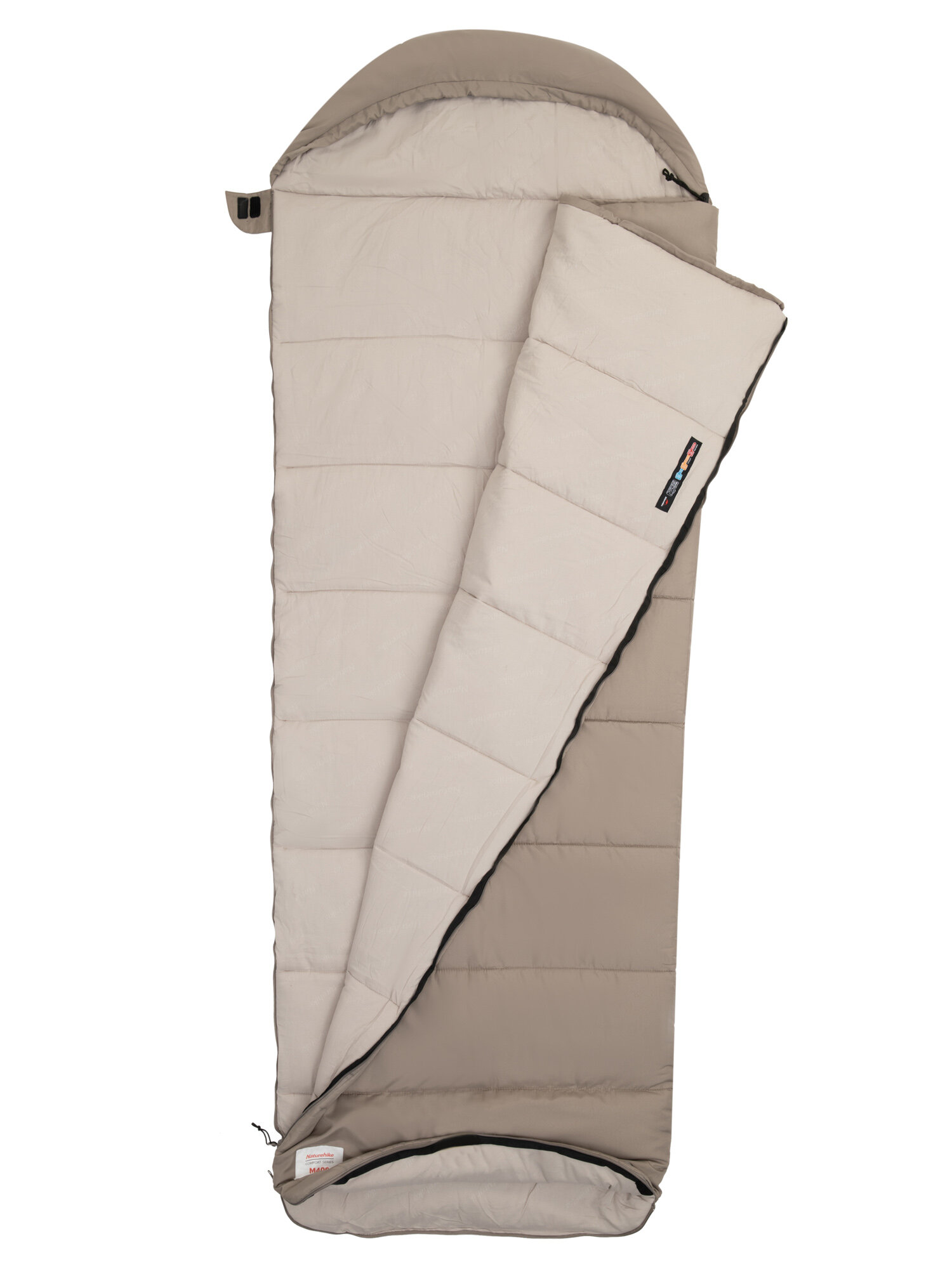 Спальник Naturehike Envelope M400 Right Zipper Green