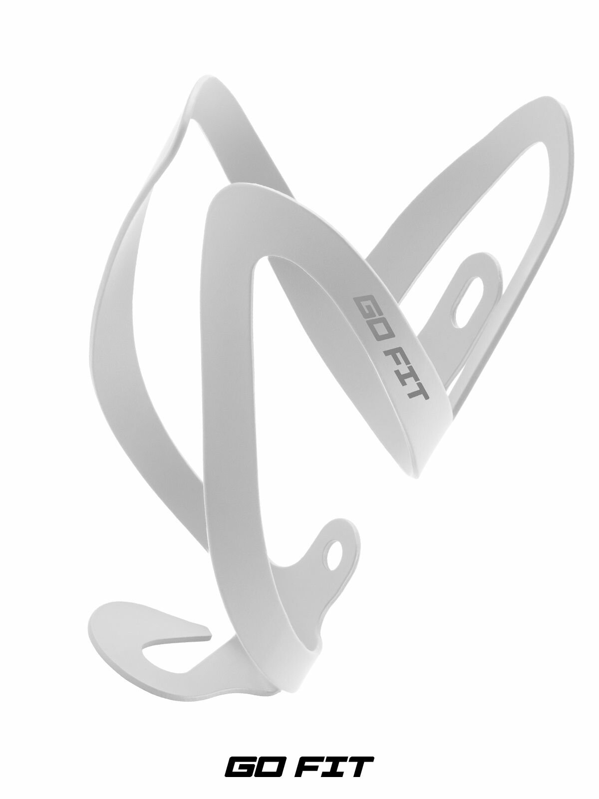 Держатель для бутылки GO FIT Active, флягодержатель универсальный, аксессуары для велосипеда, самоката, белый