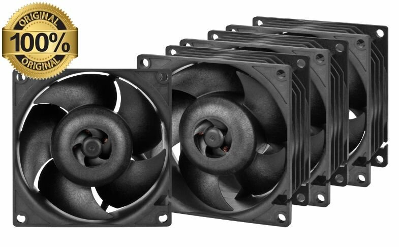 Корпусный вентилятор Arctic Cooling S8038-7K (4 Pack) (ACFAN00292A)