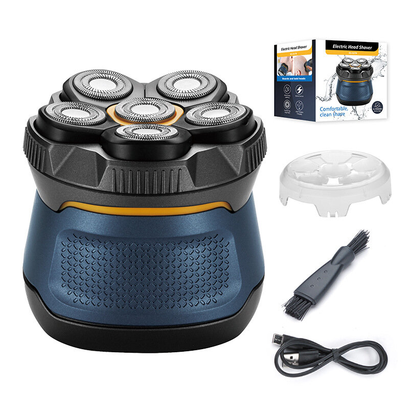 2025 Артефакт для лысины, шестилезвийный инструмент для бритья для мужчин, мощный самобритва для лысины