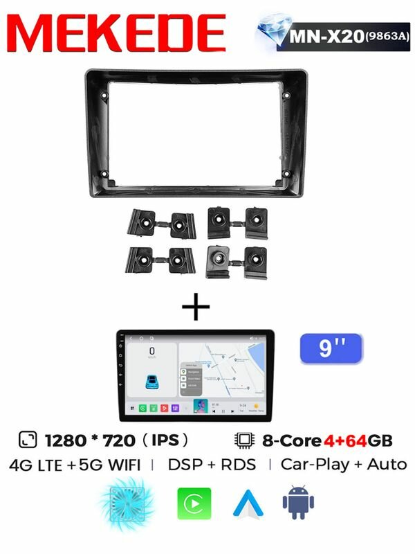 Магнитола 9" Mekede MN X20 Pro 4/64 Gb Hyundai i40 2011-2019 carplay