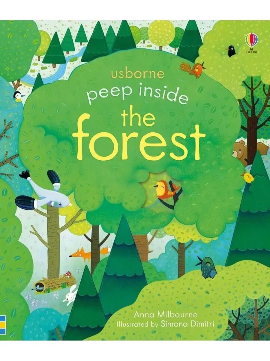 Peep Inside a Forest детская книга с окошками | познавательная литература