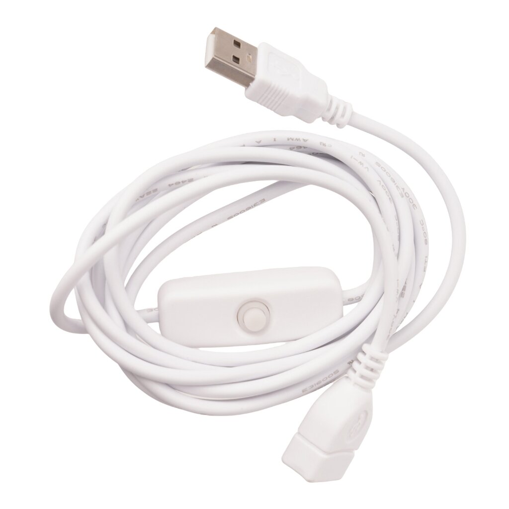 Выключатель, Удлинительный кабель USB2.0 с переключателем 2 метра