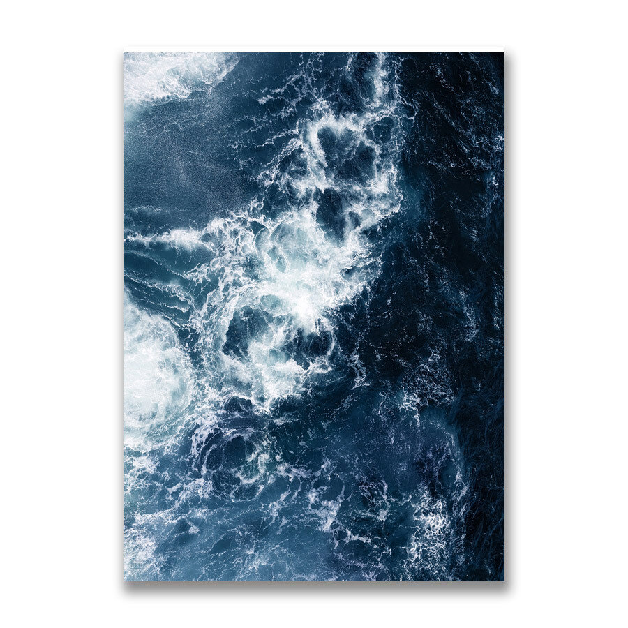 Картина на холсте Шторм с высоты, 50х70 см