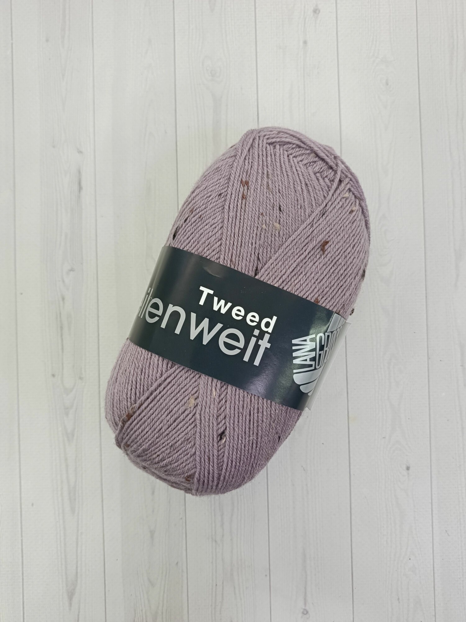 Пряжа Lana Grossa Meilenweit 100 Tweed, цв. 170, 80% шерсть, 420 м/100 г