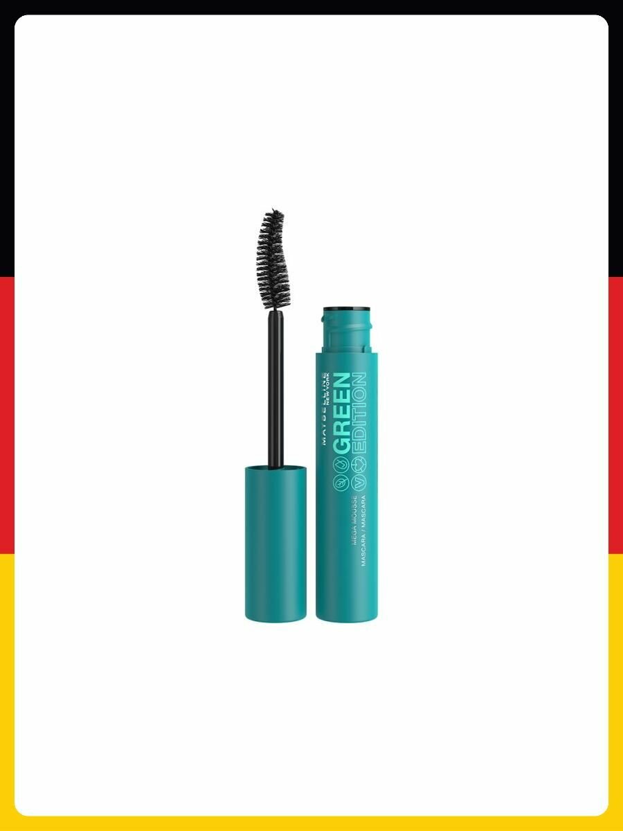 Тушь для ресниц Maybelline Green Edition Mega Mousse Mascara Nr. 003 Brown Black Mascara 9ml