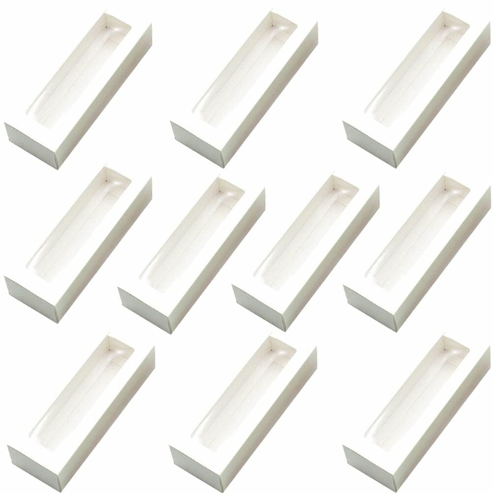 10 шт, прозрачные оконные бумажные упаковочные коробки, коробки для макарон, контейнеры для домашнего магазина десертов