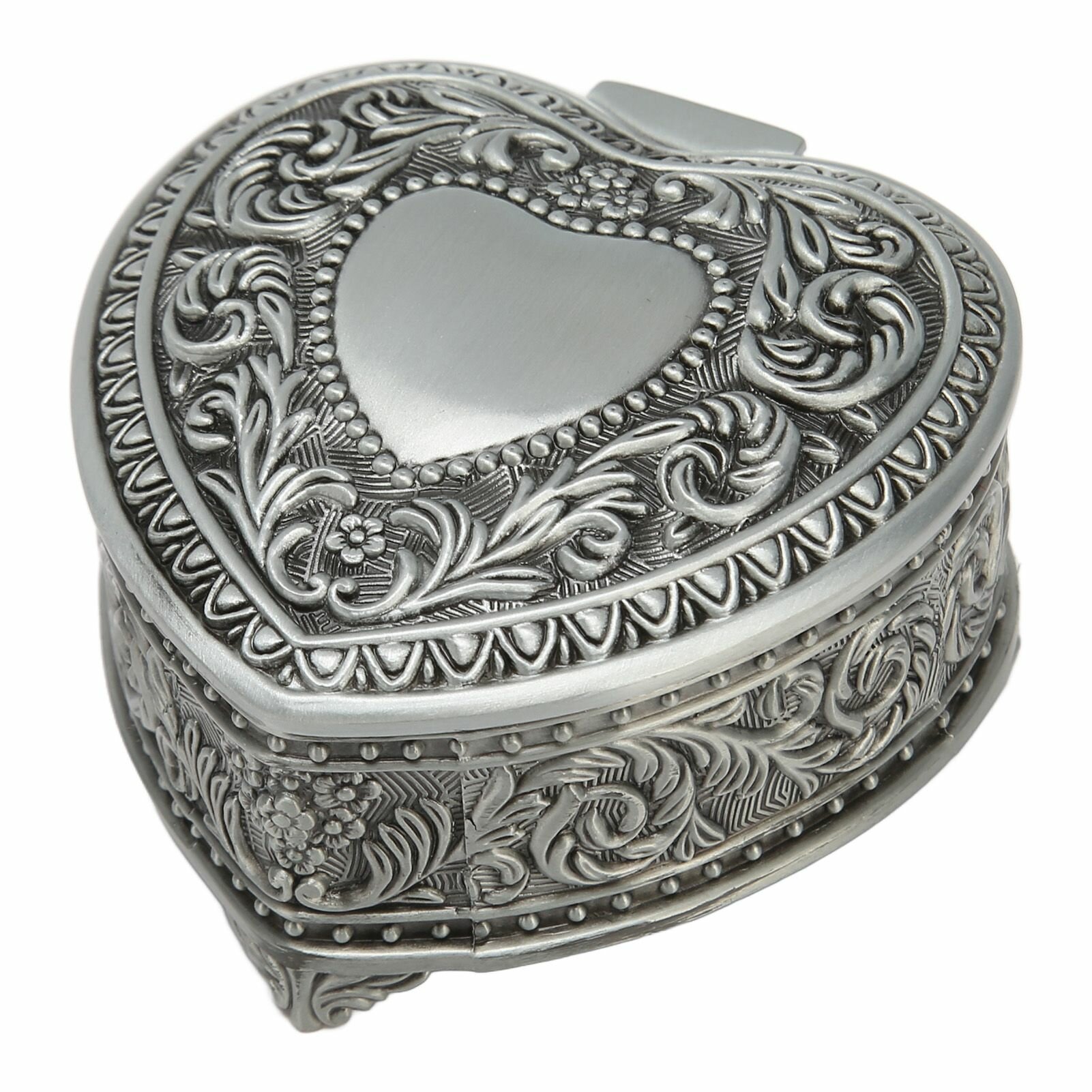 Цинковая шкатулка-сердце для украшений