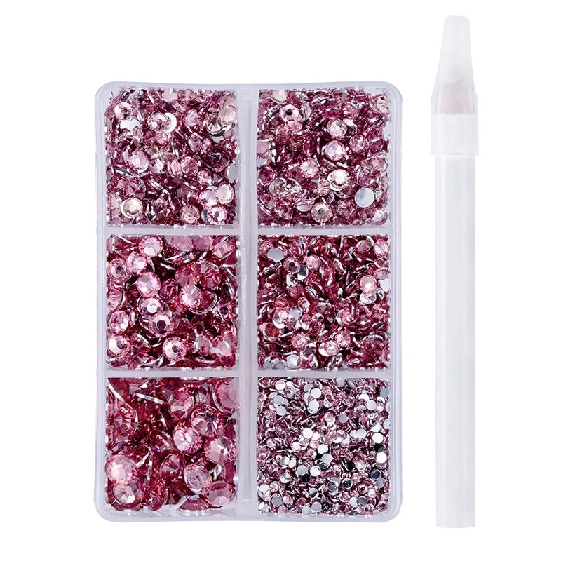 Набор страз из смолы DUCRYSTAL 4500 шт. Розовый, pink