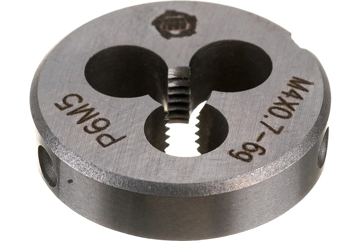 Плашка М4х0.7 Р6М5 6g ТМ Туламаш, 137162, резьбонарезной инструмент для резьбы