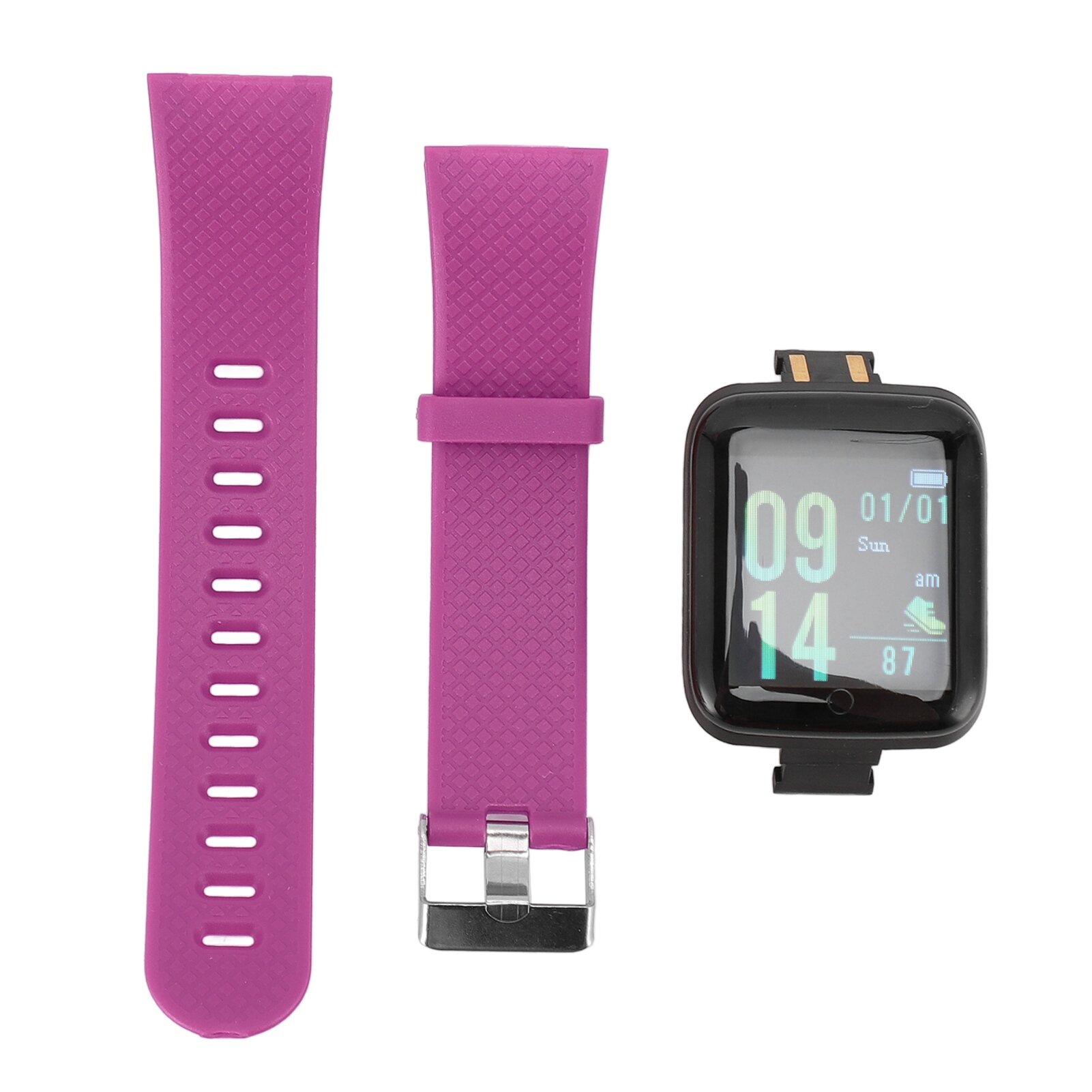 Фитнес-трекер, часы для отслеживания сна, счетчик калорий, водонепроницаемость IP65, напоминания о сообщениях, интеллектуальная функция отслеживания активности, для мужчин и женщин, фиолетовый.