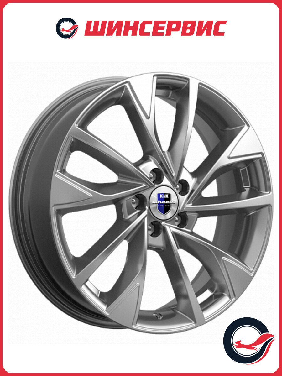 Литой колесный диск КиК Роквуд R17x7.0J 5x114.3 ET38 ЦО67.1 для автомобиля