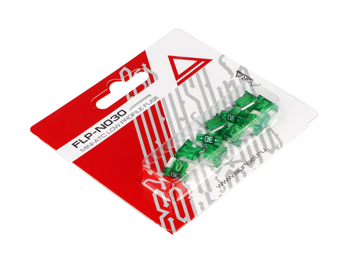 Предохранитель 30а miniATC low profile, AurA FLP-N030,10шт, блистер