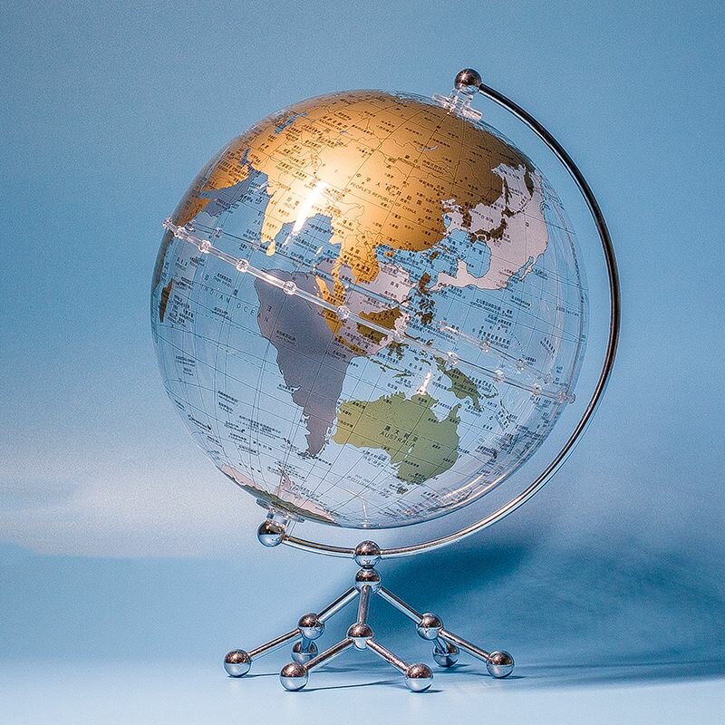 Прозрачный глобус HD/Учебный глобус для студентов/20 см