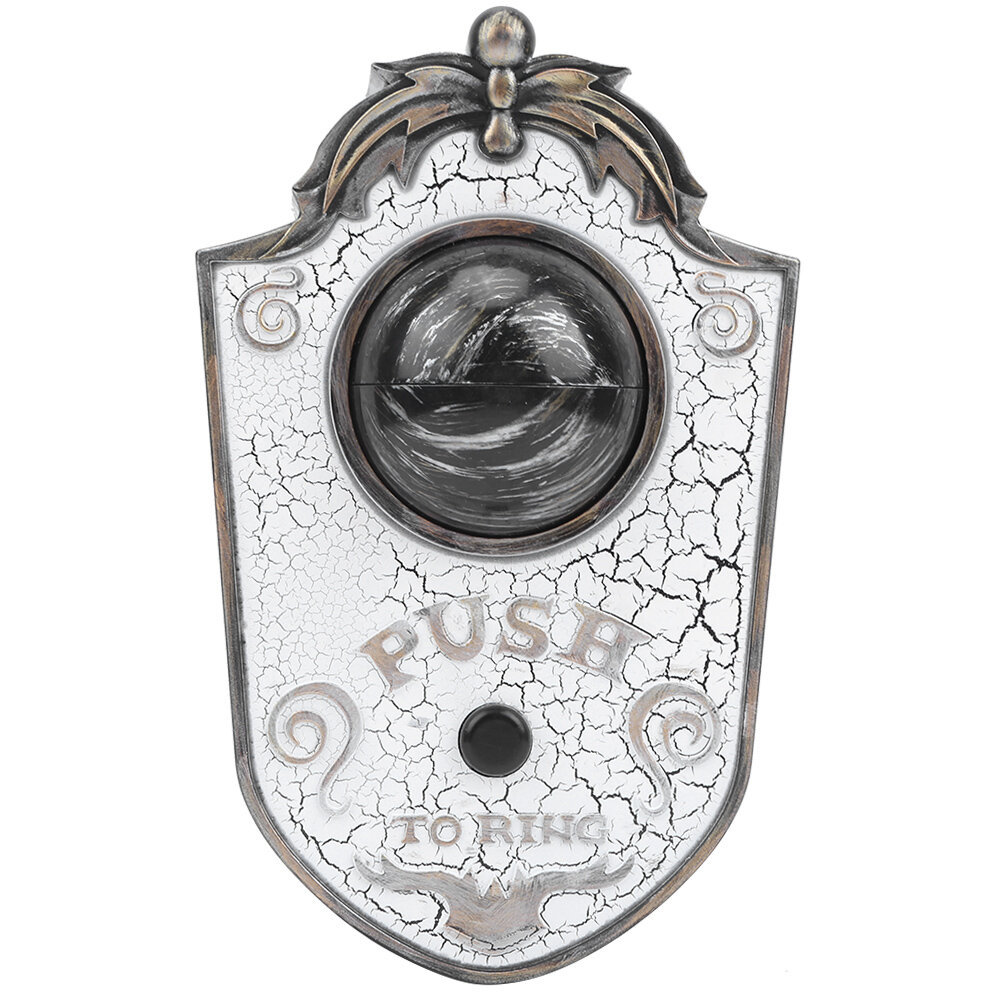 УкрашениедлядверинаХэллоуин: одноглазыйдвернойзвонок, подвеснойдвернойзвонокввидеглазногояблокасозвуком(белый).