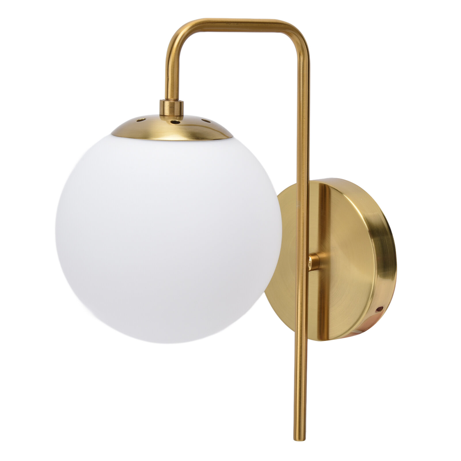 Nordic Modern E27 стеклянный шарик Светодиодная стена световой матовая текстура Круглая спальня настенная лампа 110-240 В