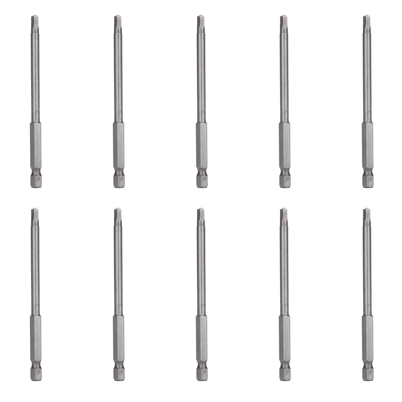 10 шт. магнитных отверточных бит диаметром 4 мм, изготовленных из легированной стали, с шестигранным хвостовиком 1/4 дюйма. Аксессуар.