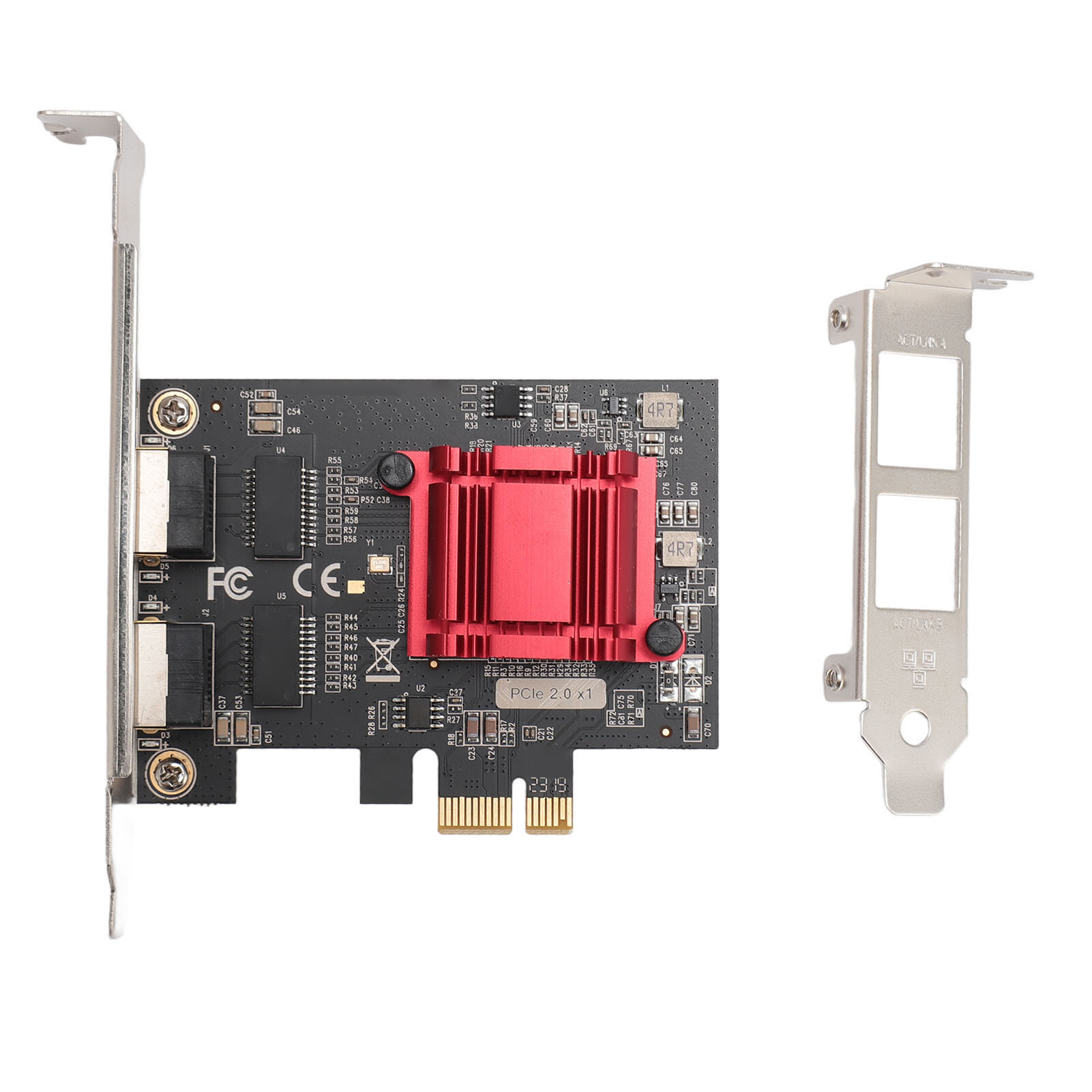 PCIE X1 Network Card Professional RJ45 Двухвортный адаптер сервера Ethernet Ethernet для настольного компьютера