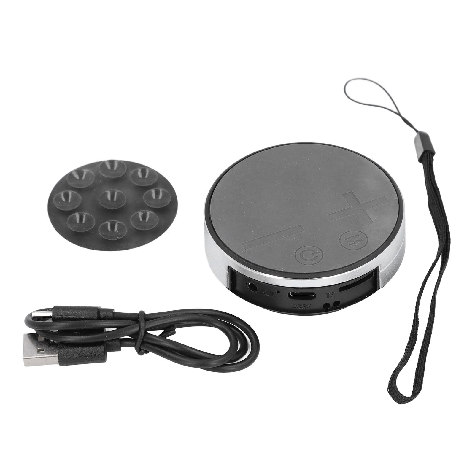 Динамик с костной проводимостью стерео мини портативный водонепроницаемый музыкальный плеер для дома на открытом воздухе путешествия серебристый