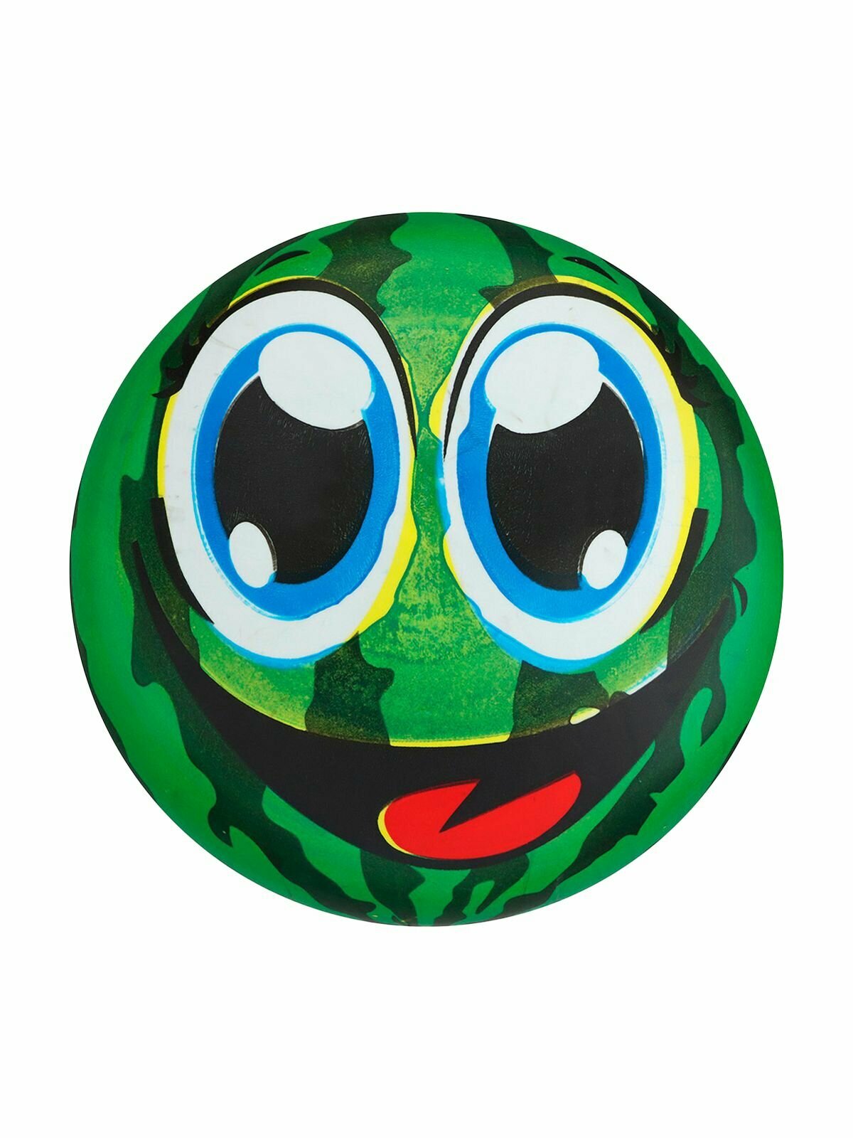 Надувной пляжный мячик "Арбузик", детский мяч для подвижных летних игр на свежем воздухе, спортивный инвентарь для дома и улицы, диаметр 22 см.