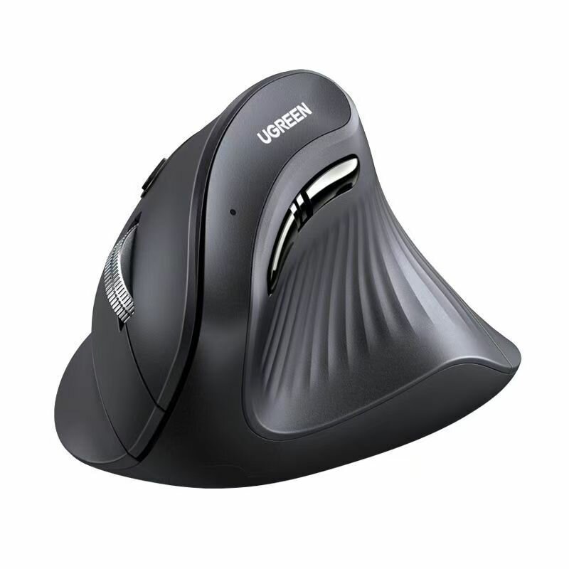 Мышь беспроводная Ugreen MU008 (25444) Wireless Vertical, 2.4 GHz&BT, черный