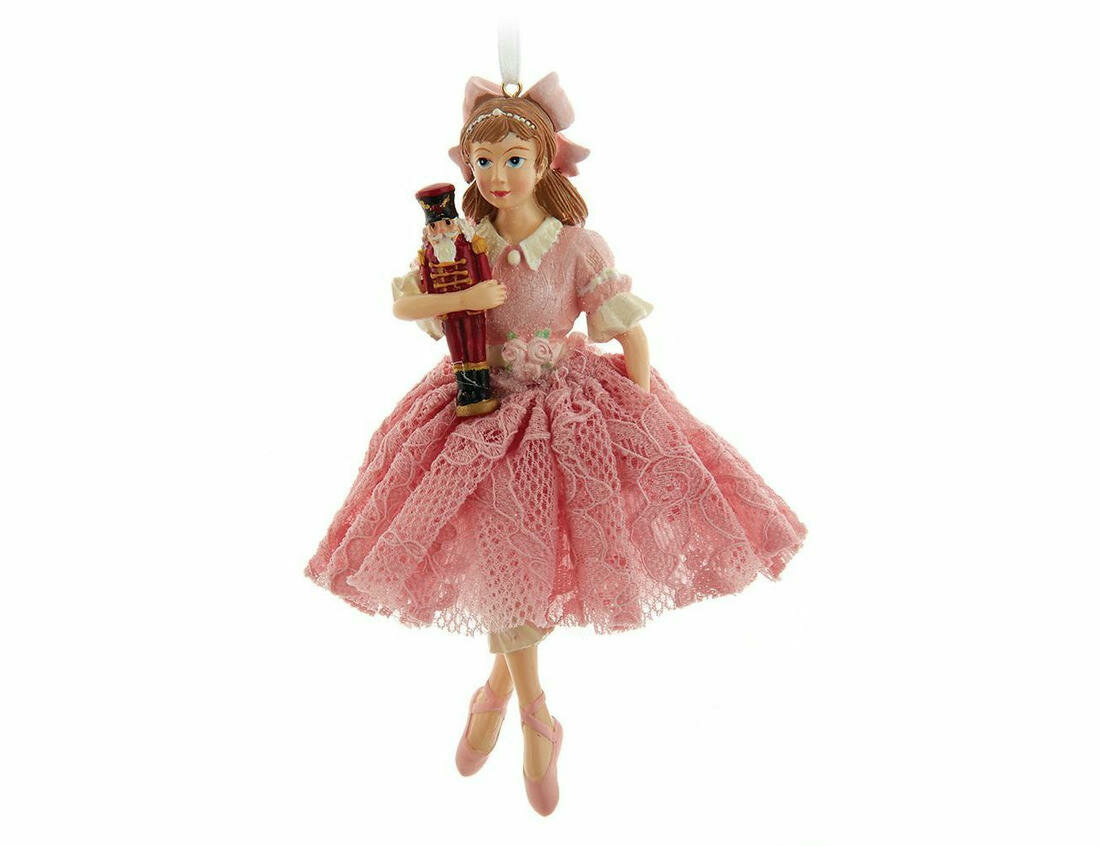 Ёлочная игрушка, полистоун, текстиль, 13 см, Kurts Adler