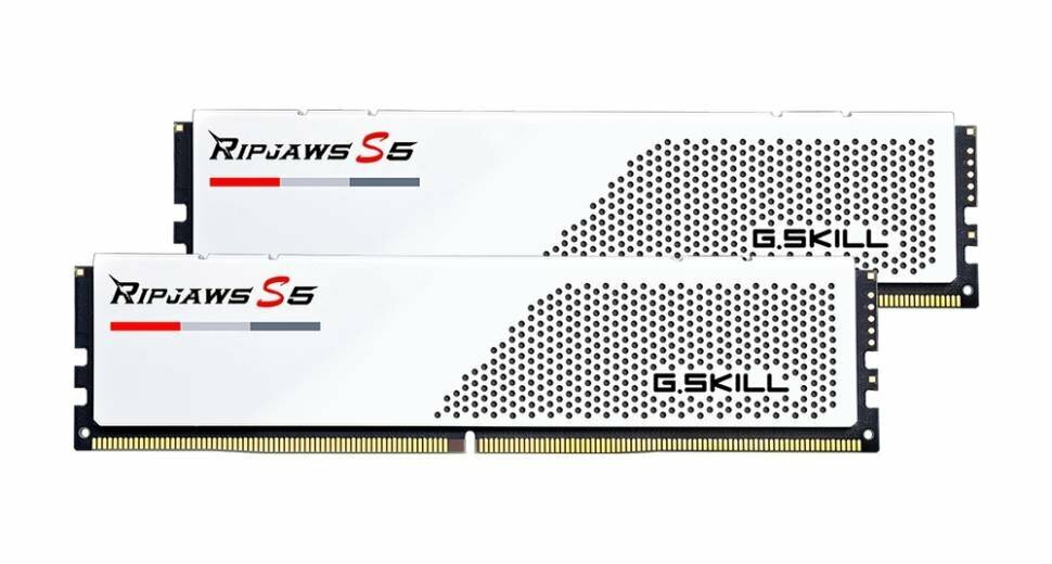 Оперативная память 32 Gb 6000 MHz G.Skill RIPJAWS S5 White (F5-6000J3238F16GX2-RS5W)