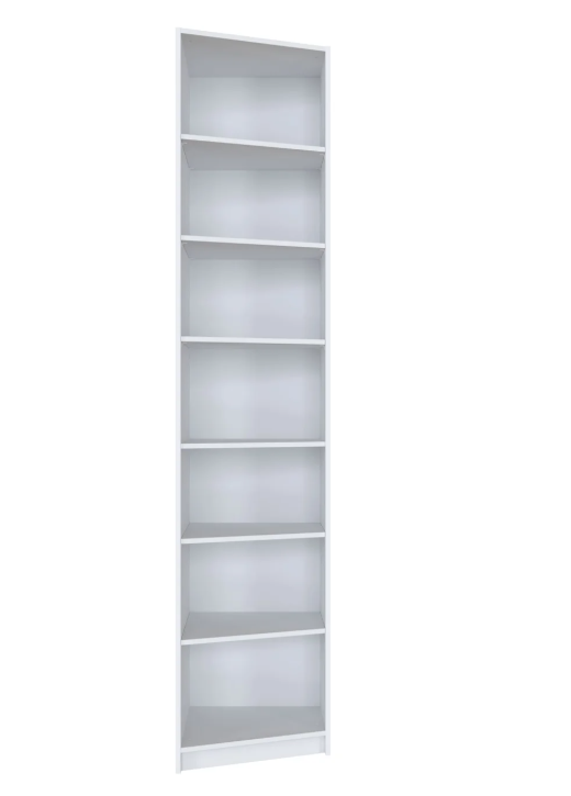 Шкаф открытый БРВ Мебель MOBI REGN/50 Белый Размеры: Высота 2359мм Глубина 565мм Ширина 500мм