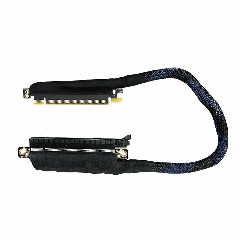 XT-XINTE PCIe 5.0 X16 GPU Удлинительный кабель 60cm, 180D Dual Right