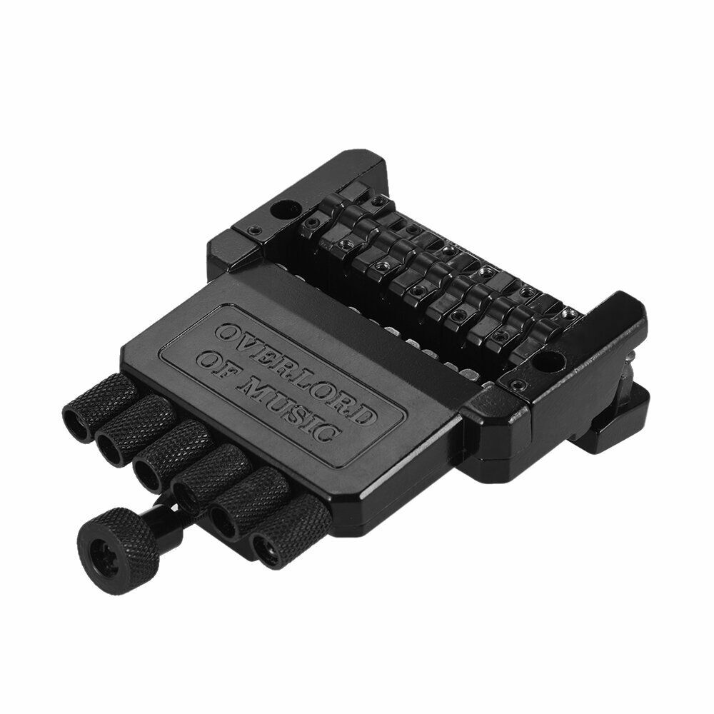 6-струнная электрогитара Tremolo Tailpiece Bridge System для безголовой гитары, черная часть