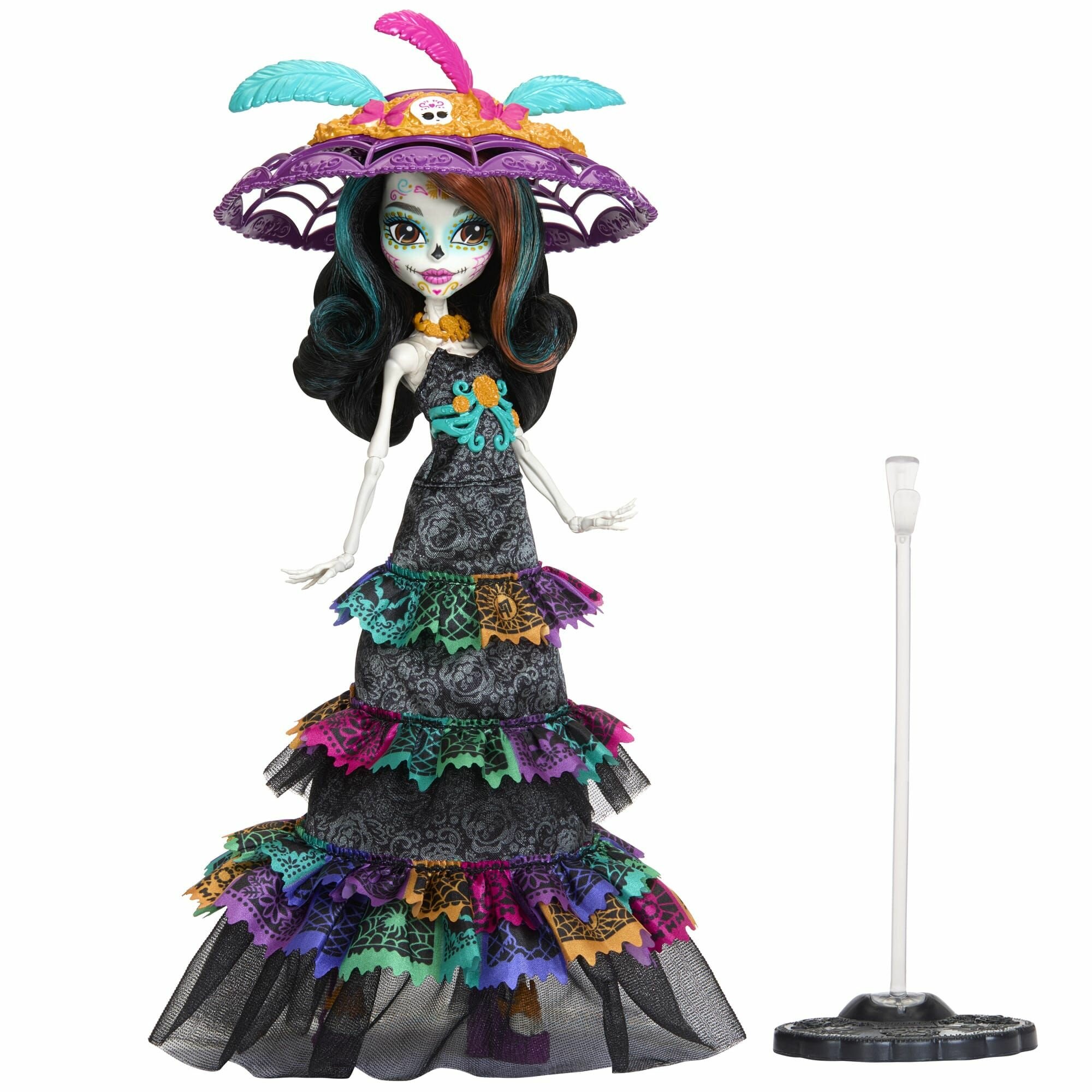 Mattel Monster High Skelita Calaveras Dia de Muertos Doll Школа монстров Коллекционная кукла , С одеждой и аксессуарами, Подходит для детей старше 6 лет