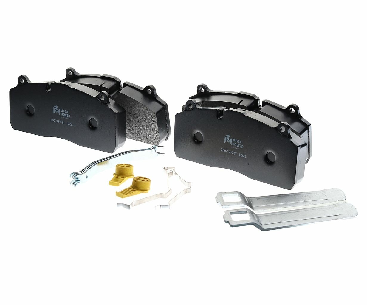 Колодки тормозные передние или задние 4 шт для Камаз 5490, SAF B9-22S арт 35033027 MEGAPOWER AUTOMOTIVE