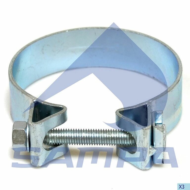 Хомут глушителя для Скания арт 040456 SAMPA