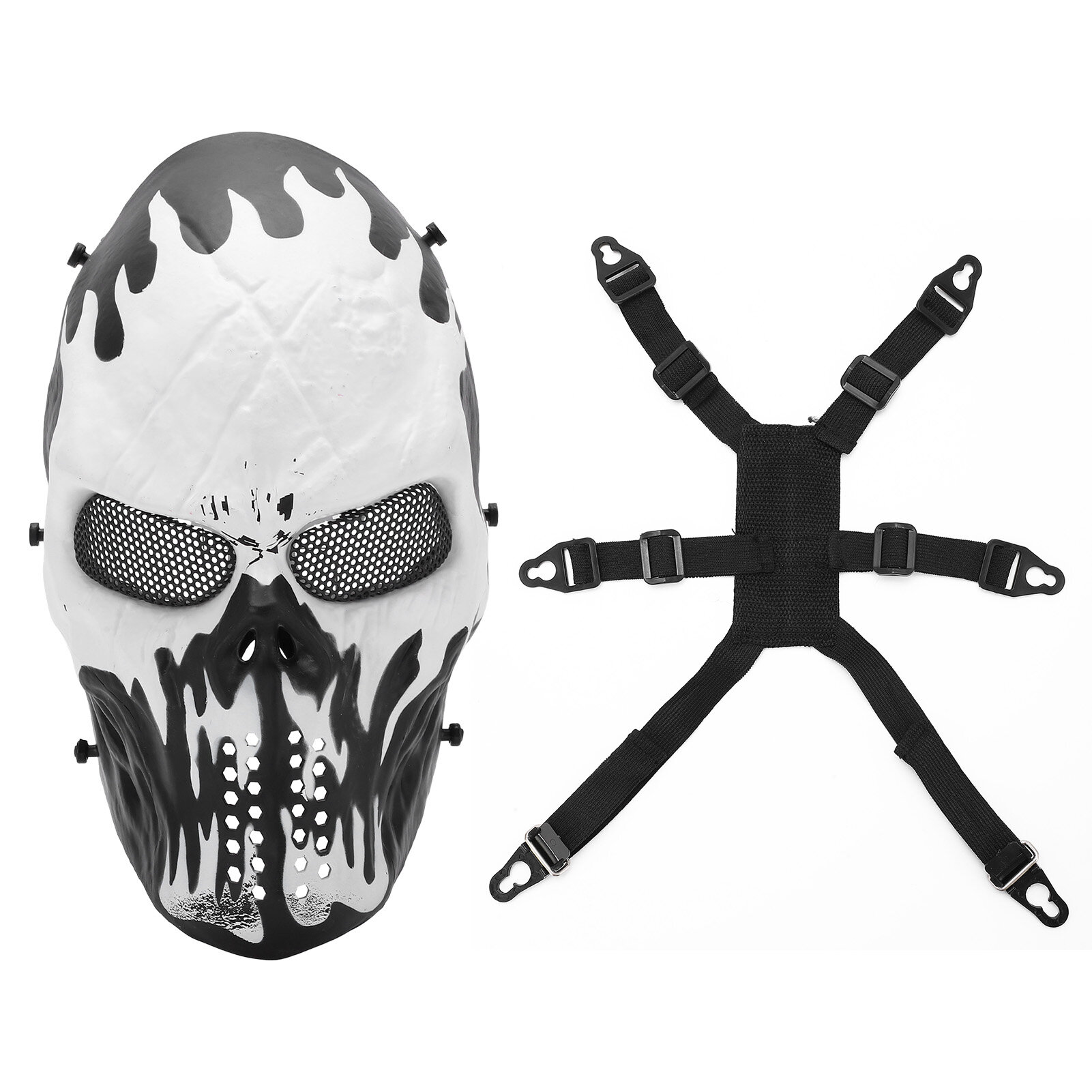 Маска-череп на все лицо M06 с защитой для глаз, страшная защитная маска для лица для костюма на Хэллоуин и игры в страйкбол на открытом воздухе.