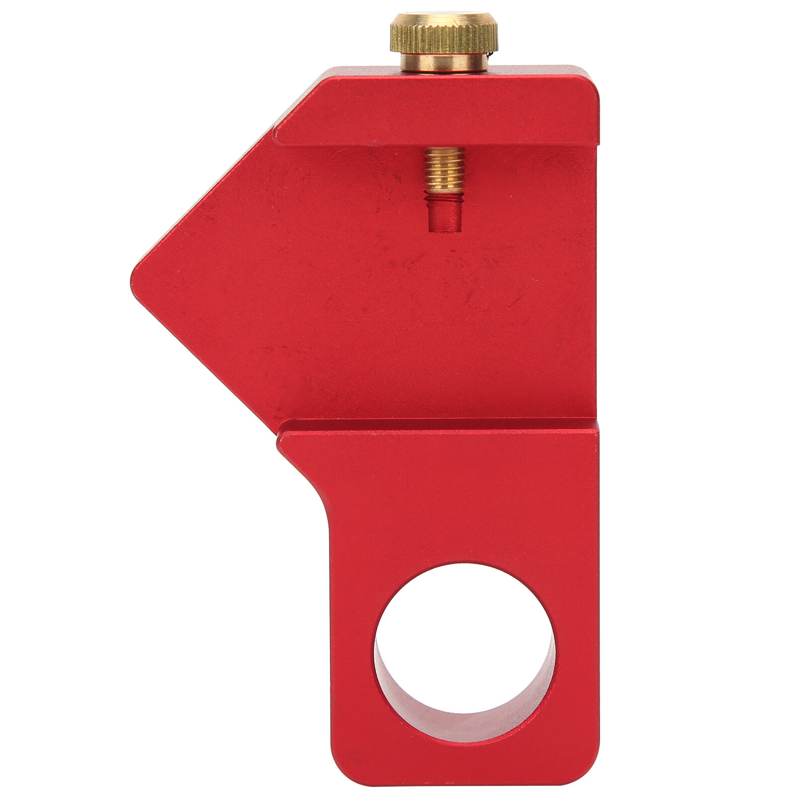 Линейка для деревообработки, позиционирующий регулятор, разметочный инструмент, ограничитель общего назначения, фиксирующий блок (красный).