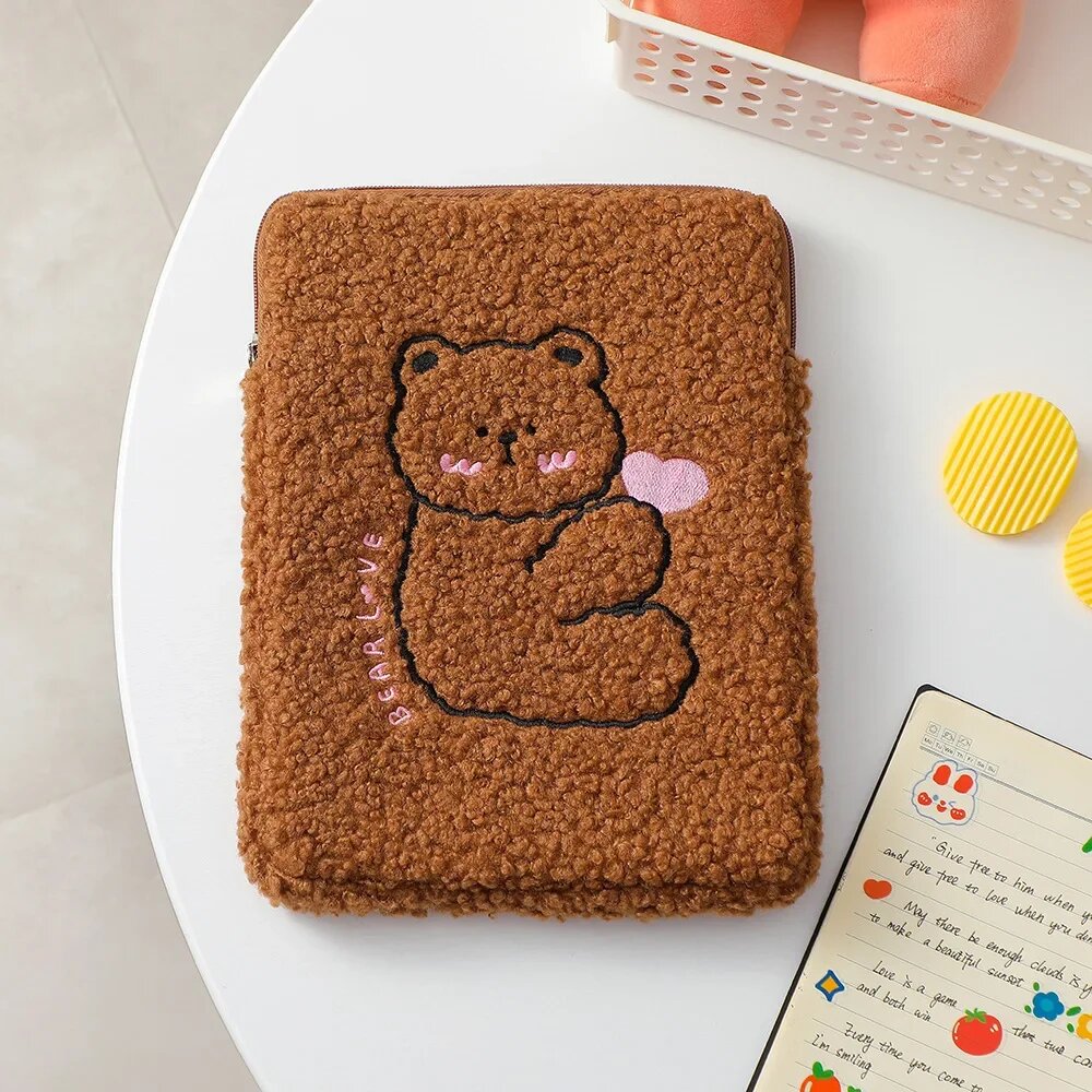 Плюшевая сумка для iPad Pro 11 дюймов, brown, 9.7-11 inch