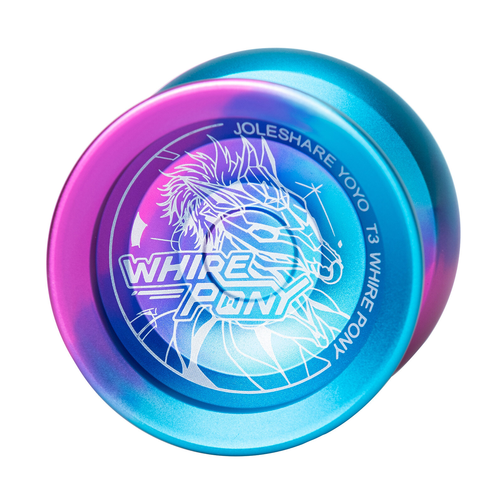 Yo-Yo Ball Metal Professional Competition Yoyo из алюминиевого сплава 6061, цвет Swamp/Navy Blue/Langmo/Fantasy/Christmas/Burning Cloud/Mystery of the Deep Sea, диаметр 55.56mm, ширина 45.5mm, зазор 4.48mm, вес 65g, с 10-шариковым подшипником, в комплект