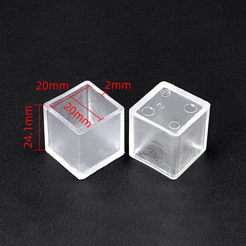 Мебельный стол, наконечник для ног, ножки стула, силиконовая накладка, защитная крышка, прозрачная квадратная резиновая заглушка для труб, крышка, защита отверстия для трубки