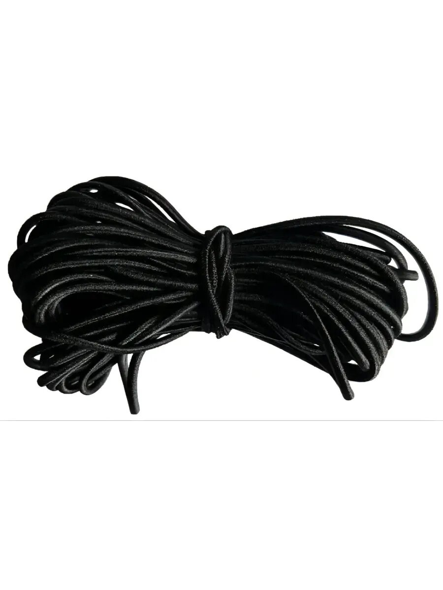 Резинка для дуг палатки ⌀2,5 мм длиной 10 м черная