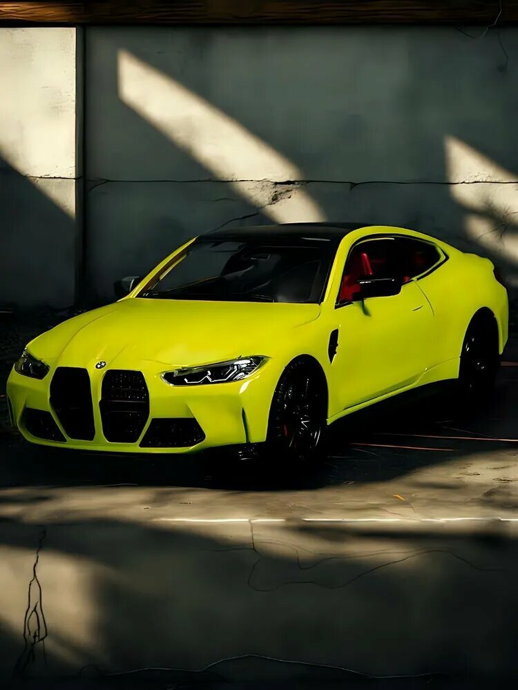 Металлическая инерционная машинка (модель автомобиля) BMW БМВ М4 1:24