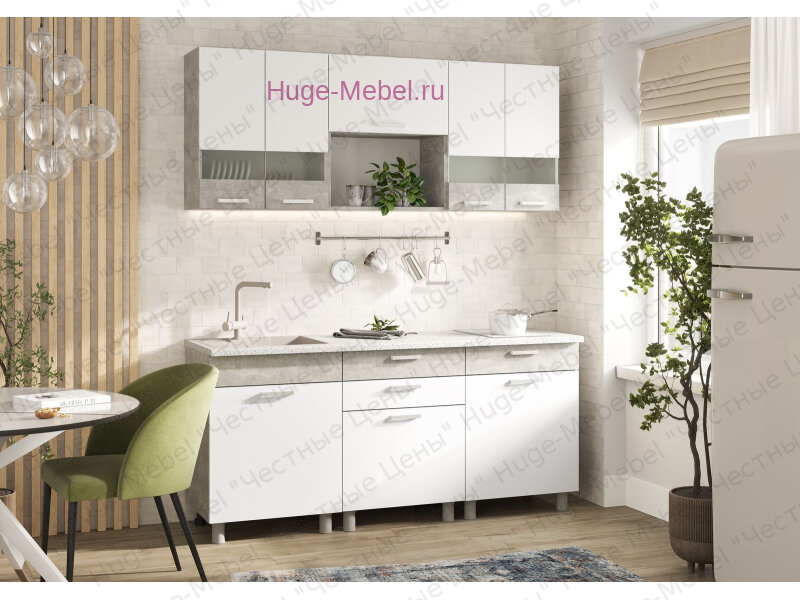 Готовая кухня "Денвер" 1.8 метра Huge Mebel . Ширина 1800. Готовые кухни