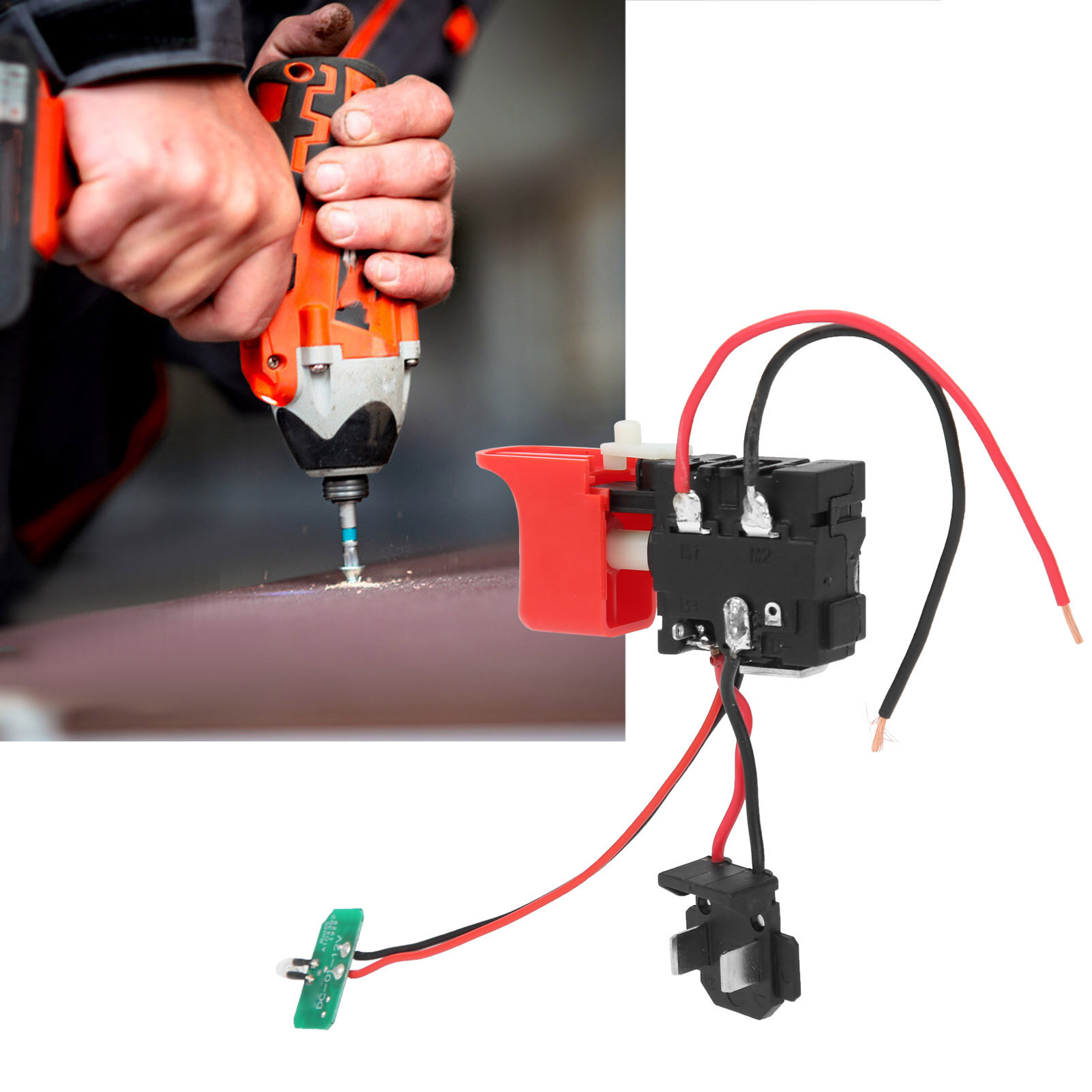 DCJZ1201 Пусковой переключатель для дрели Выключатель для электроинструмента Аксессуары для переключателей