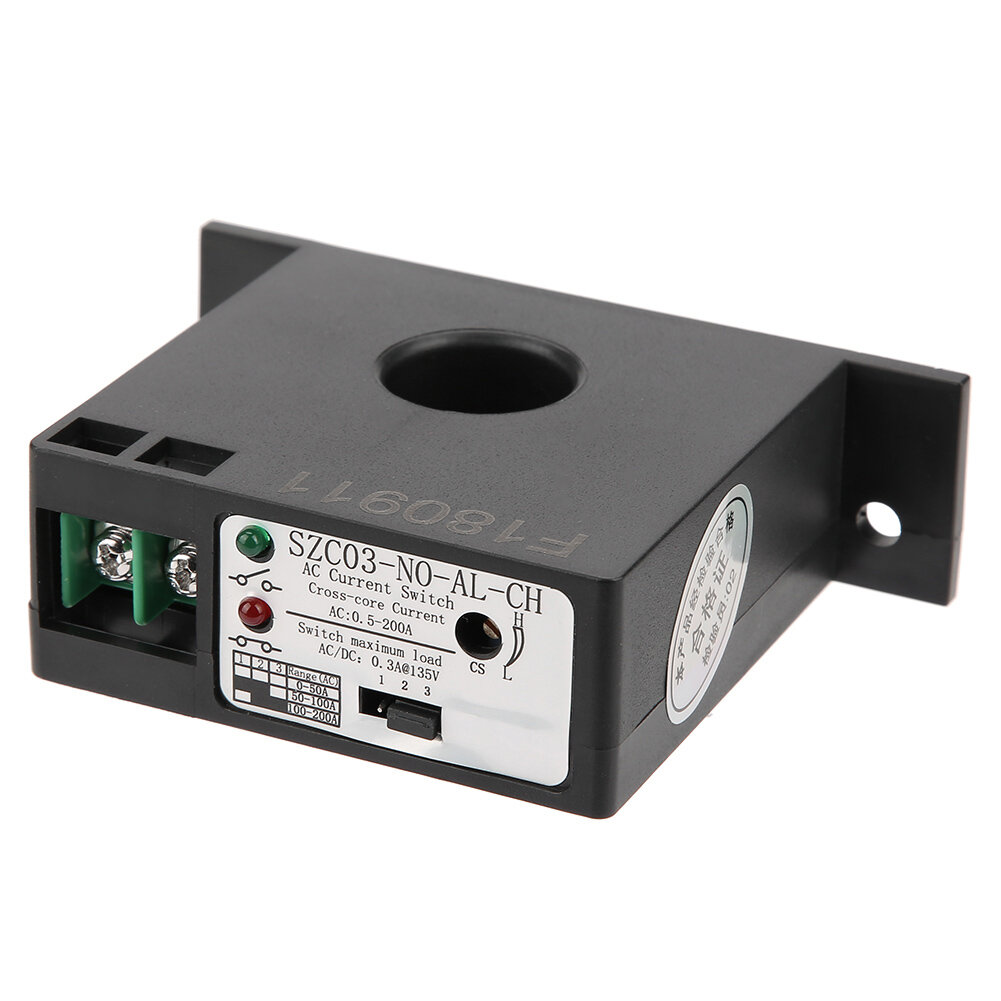 Регулируемый датчик тока SZC03-NO-AL-CH 0.5-200A нормально разомкнутый