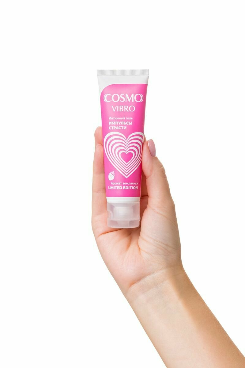 Возбуждающий гель на водно силиконовой основе Cosmo Vibro с ароматом земляники 50 гр